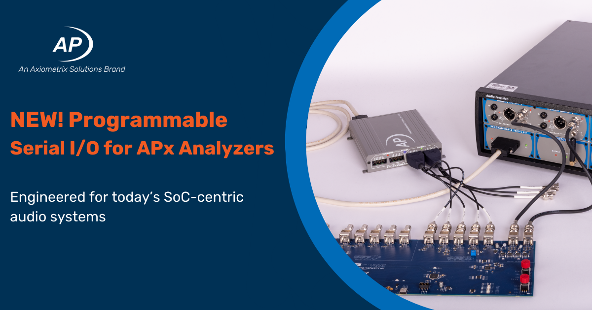 Programmable Serial I/O Module for APx B Series Audio Analyzers | Audio ...